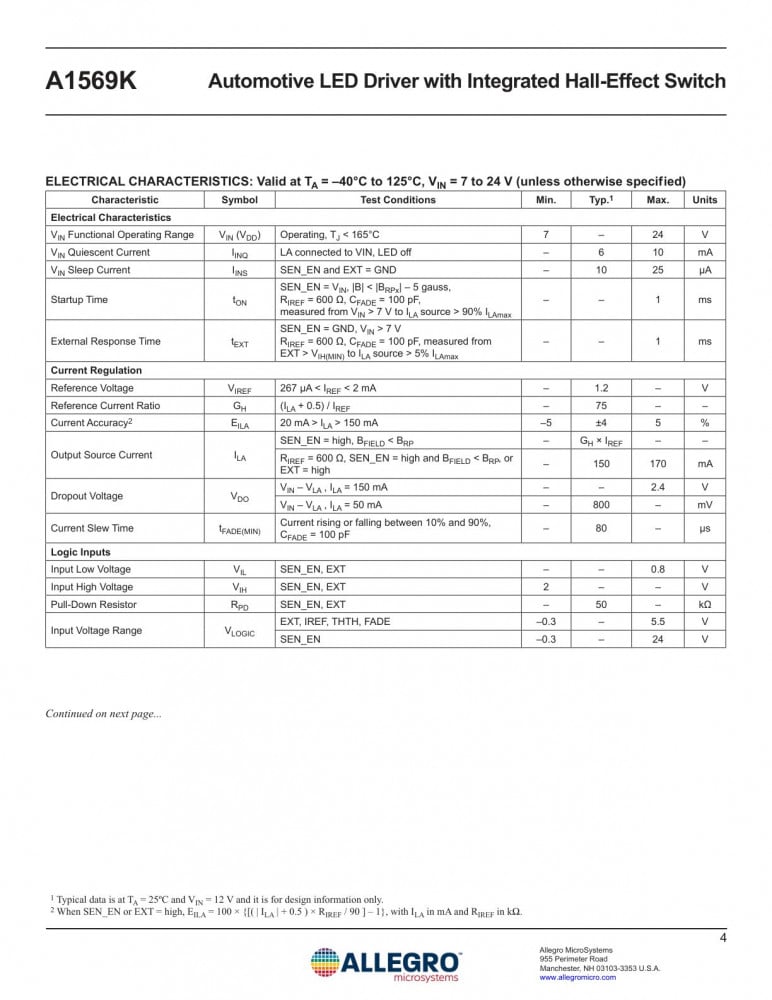 A1569KLJTR-T datasheet page 4