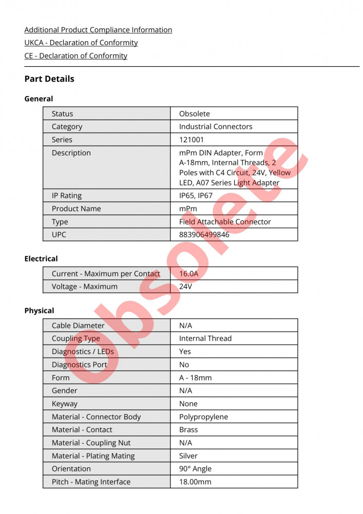 MOLEX 1210010262 technical drawing page 2