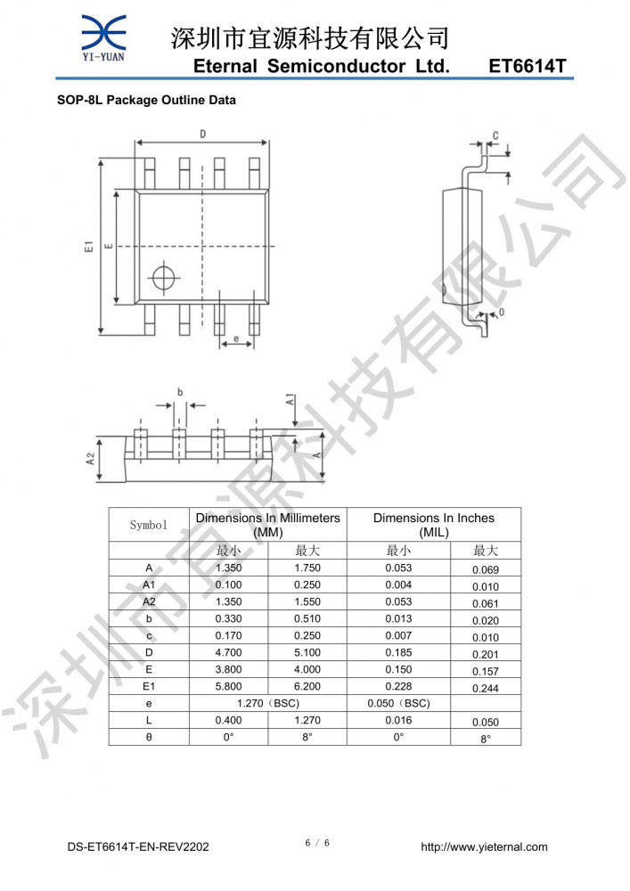ET6614T datasheet page 6
