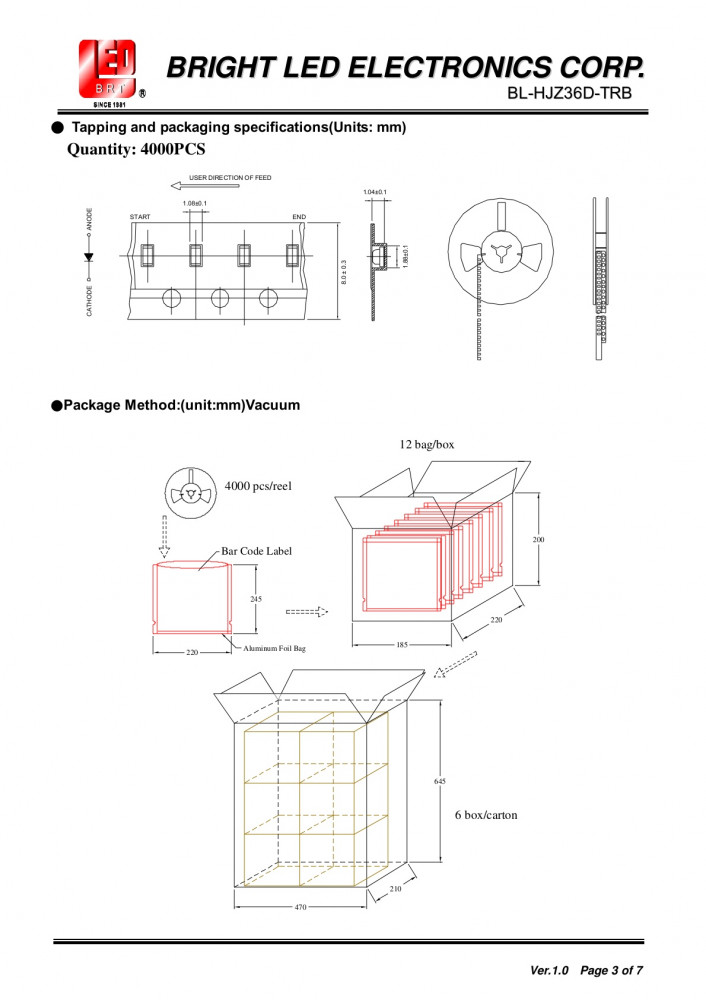 BL-HJZ36D-TRB datasheet page 3