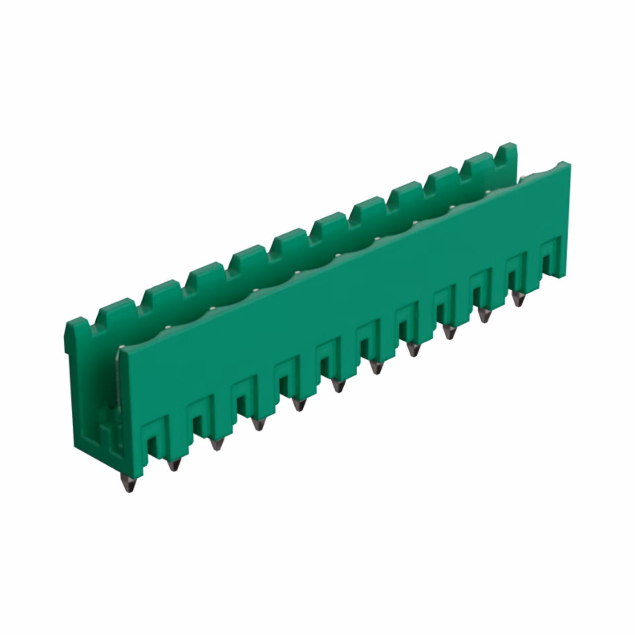 5.08mm Pitch Eurostyle Vertical PCB Header, Open Ends, Green Housing, 11  Circuits for sale