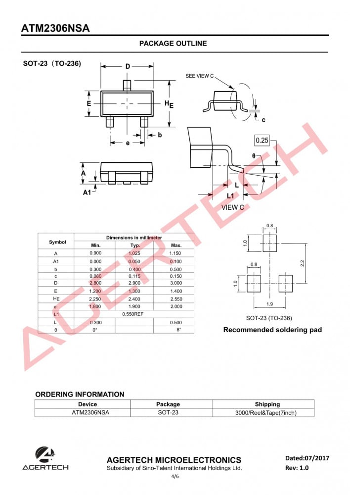 ATM2306NSA datasheet page 4