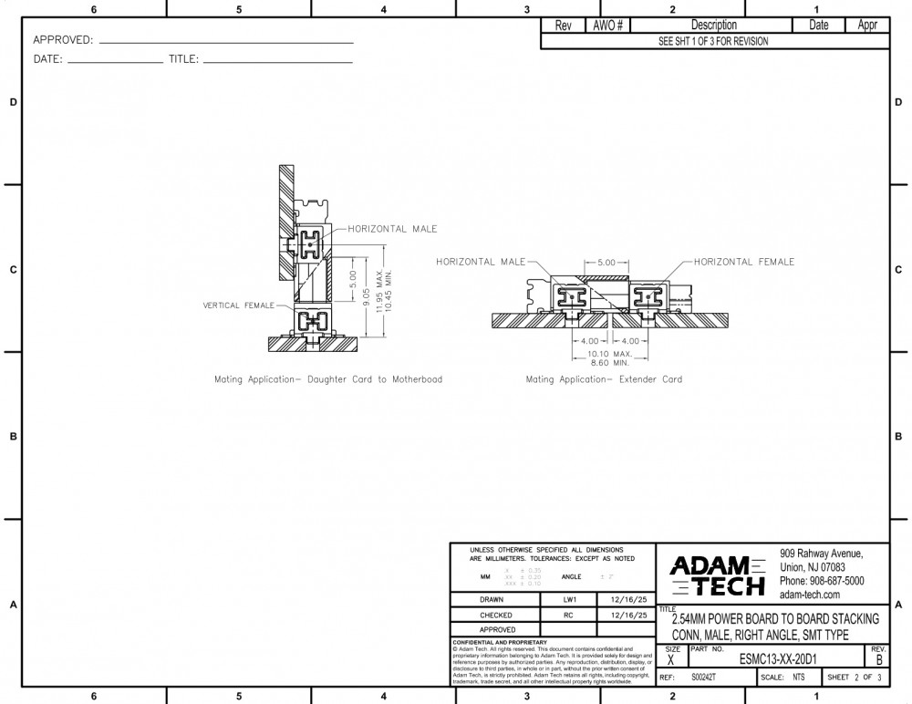 ADAM TECH ESMC13-XX-20D1 drawing page 2