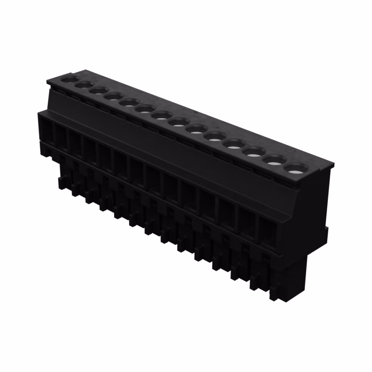 3.50mm Pitch Eurostyle Vertical Plug, with Standard Imprinting, Front Wire Entry, Black, 14 Circuits for sale