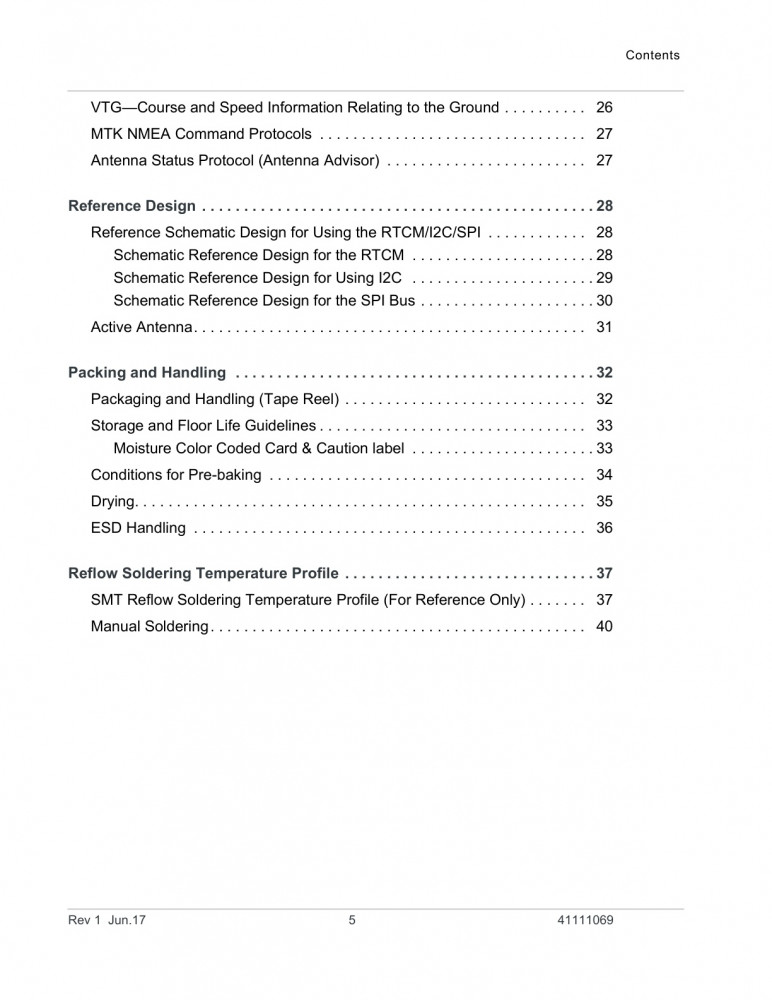 XA1110 technical document page 5