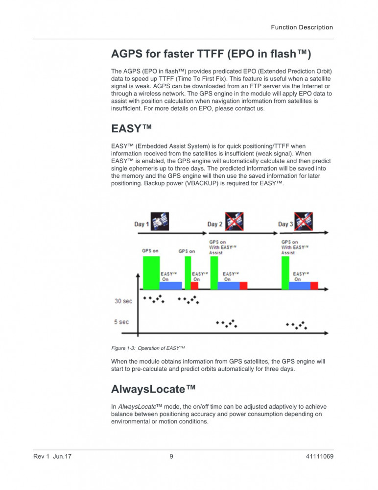 XA1110 technical document page 9