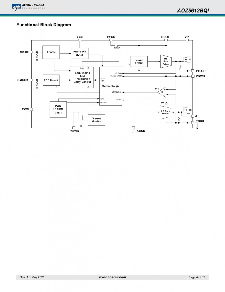 AOZ5612BQI datasheet page 4