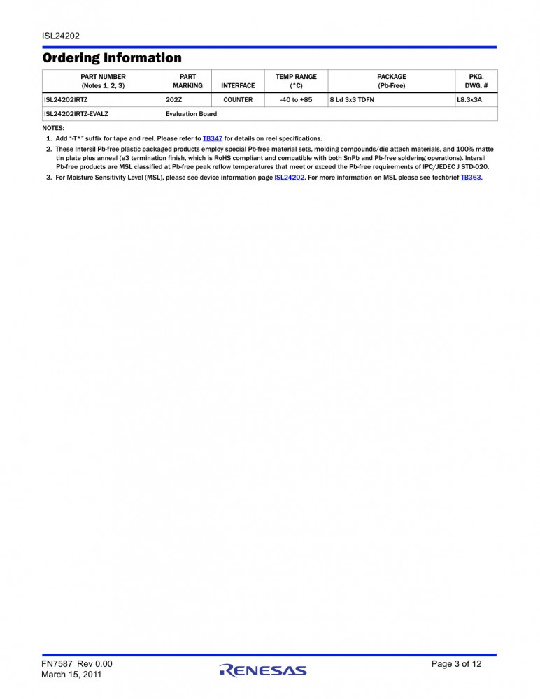 ISL24202 datasheet page 3