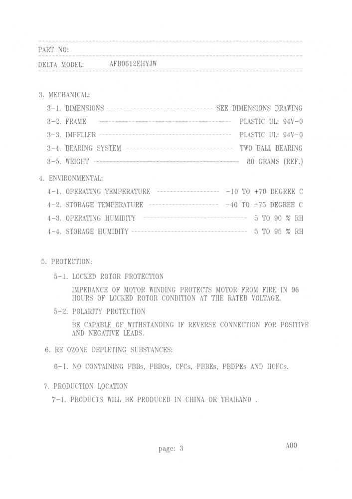 AFB0612EHYJW specification page 5
