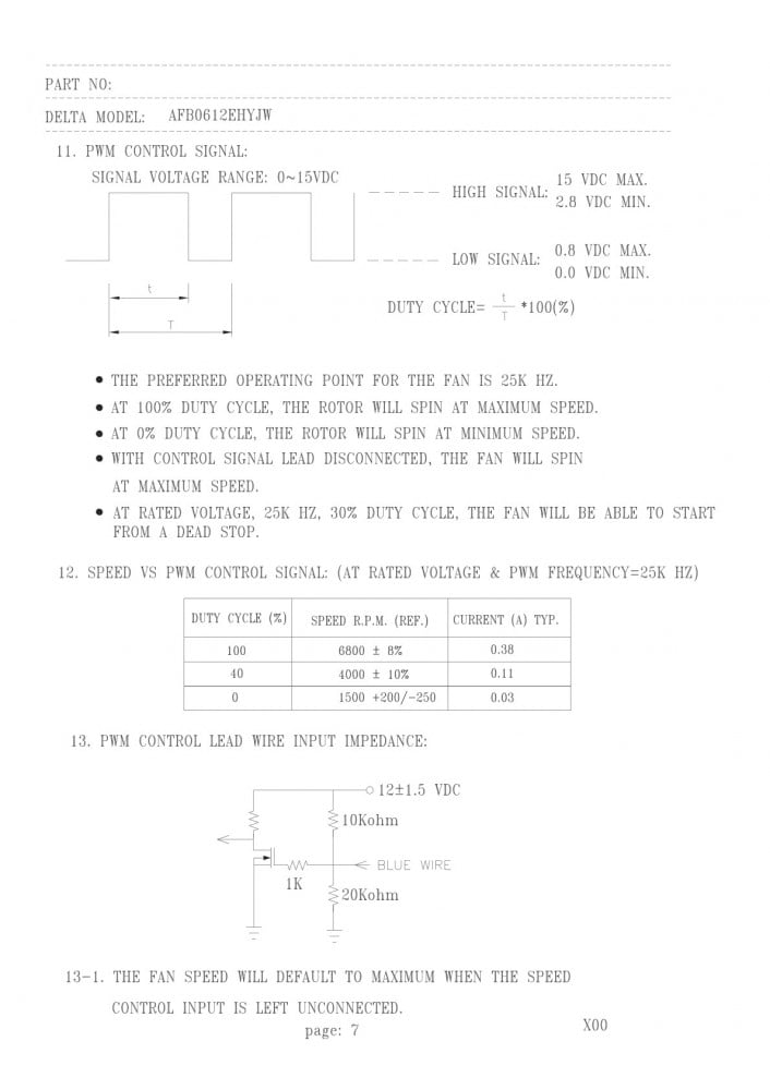 AFB0612EHYJW specification page 9
