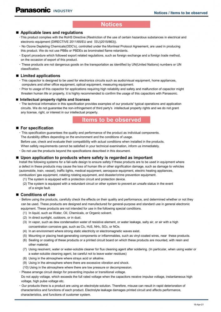 PANASONIC TPF series document page 4