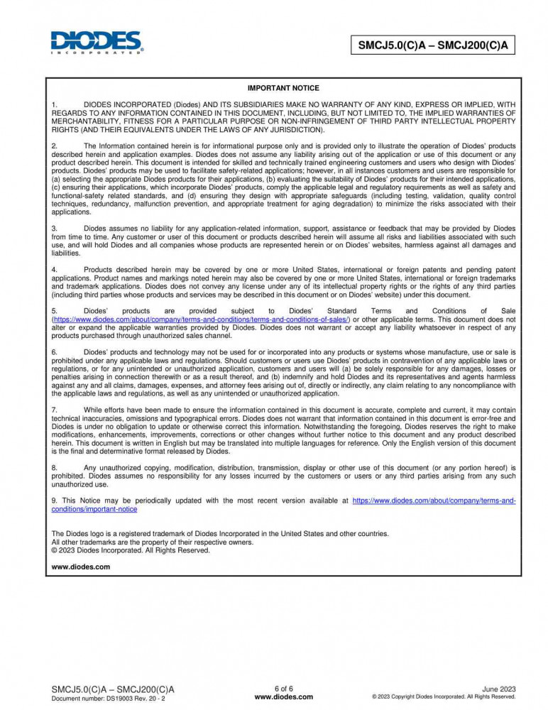 SMCJ170A-13-F datasheet page 6