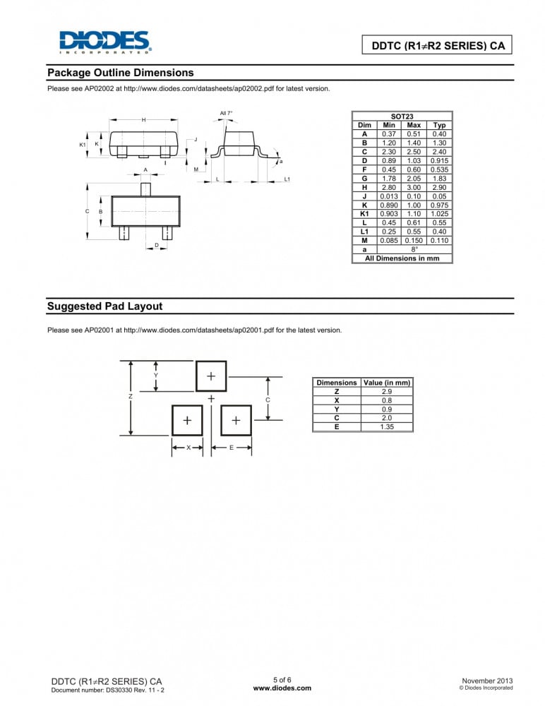 DDTC114WCA-7-F datasheet page 5