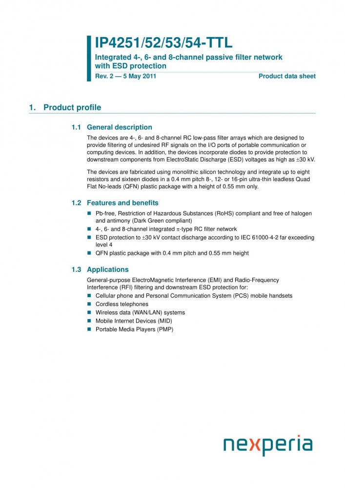 IP4253CZ16-8-TTL datasheet page 1