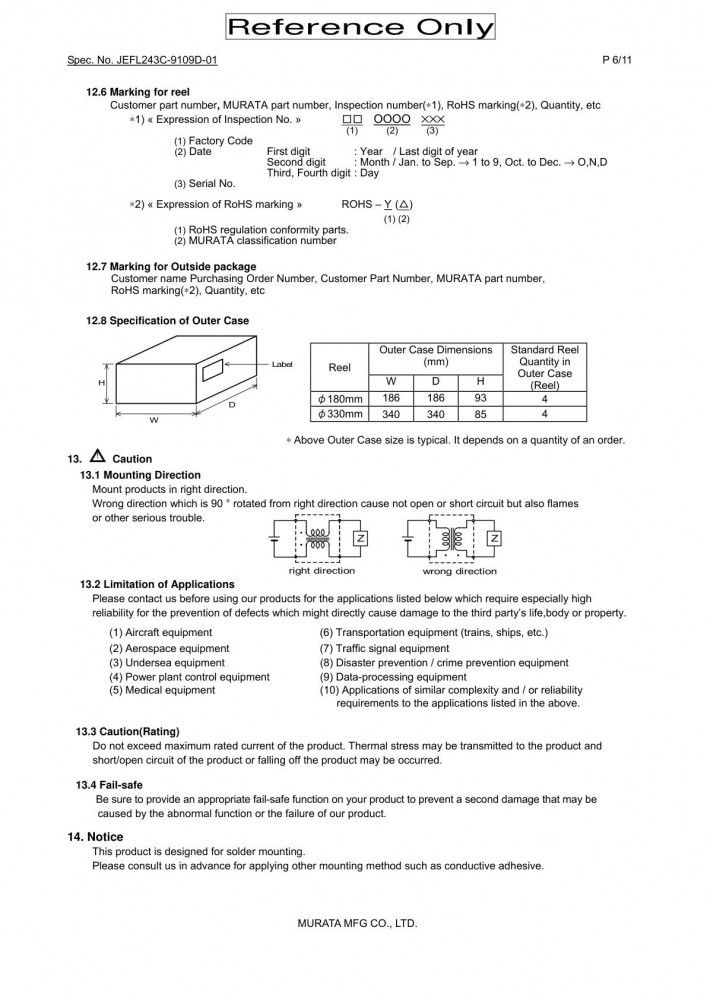 DLW5ATZ112MQ2L specification page 6
