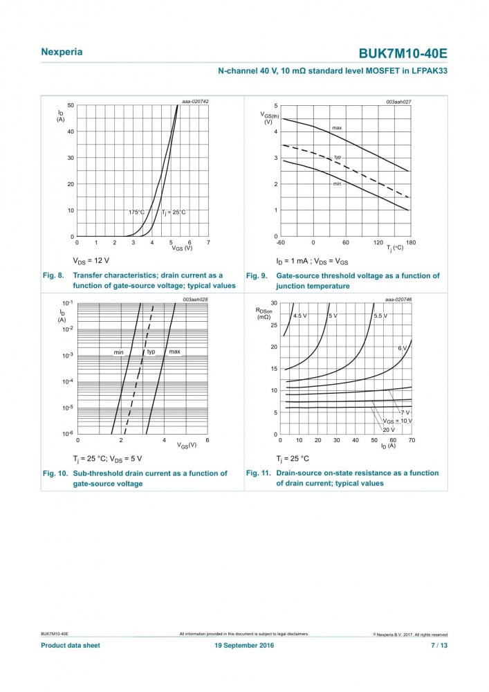 BUK7M10-40EX datasheet page 7