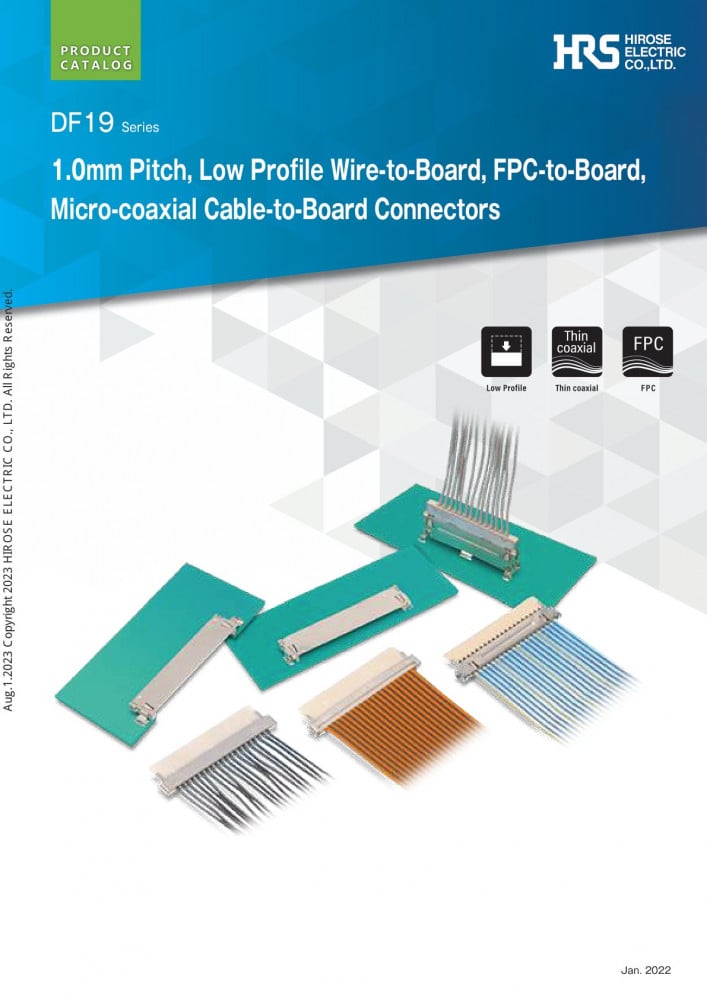 HRS DF19 Series datasheet page 1