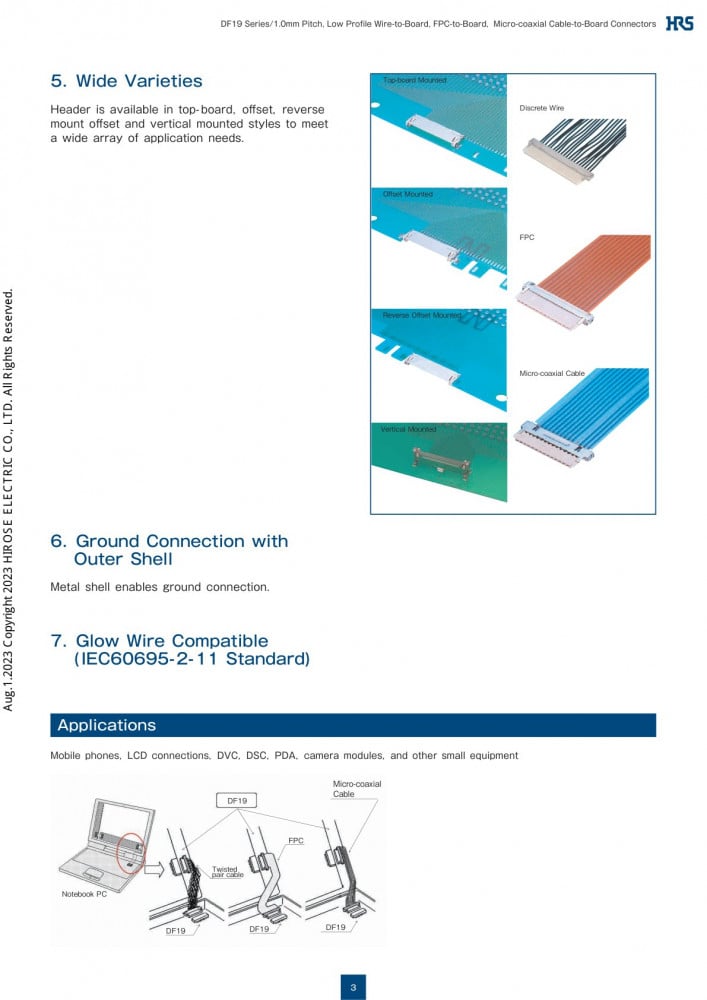 HRS DF19 Series datasheet page 3