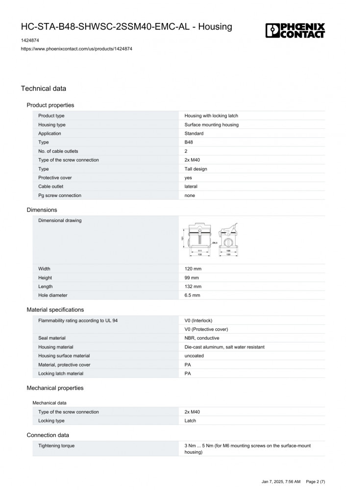 Phoenix Contact 1424874 product document page 2