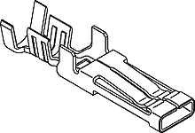 HMC Rectangular Industrial Male Terminal, Multi-Module Type, Reel
