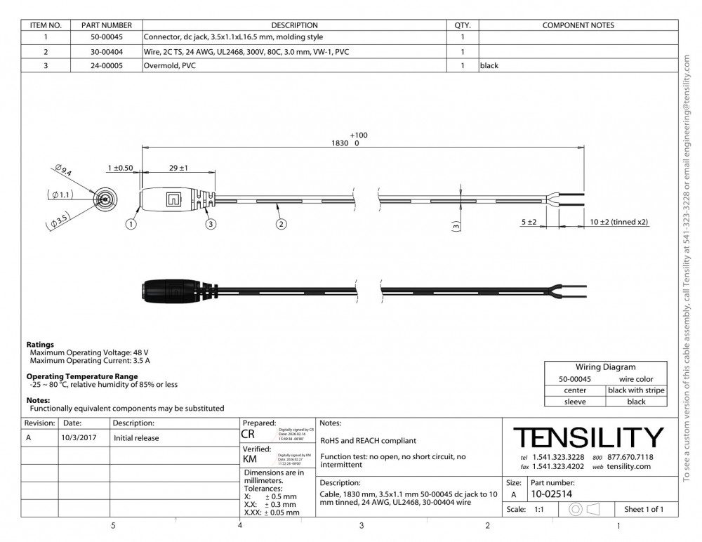 10-02514 assembly drawing and wiring information