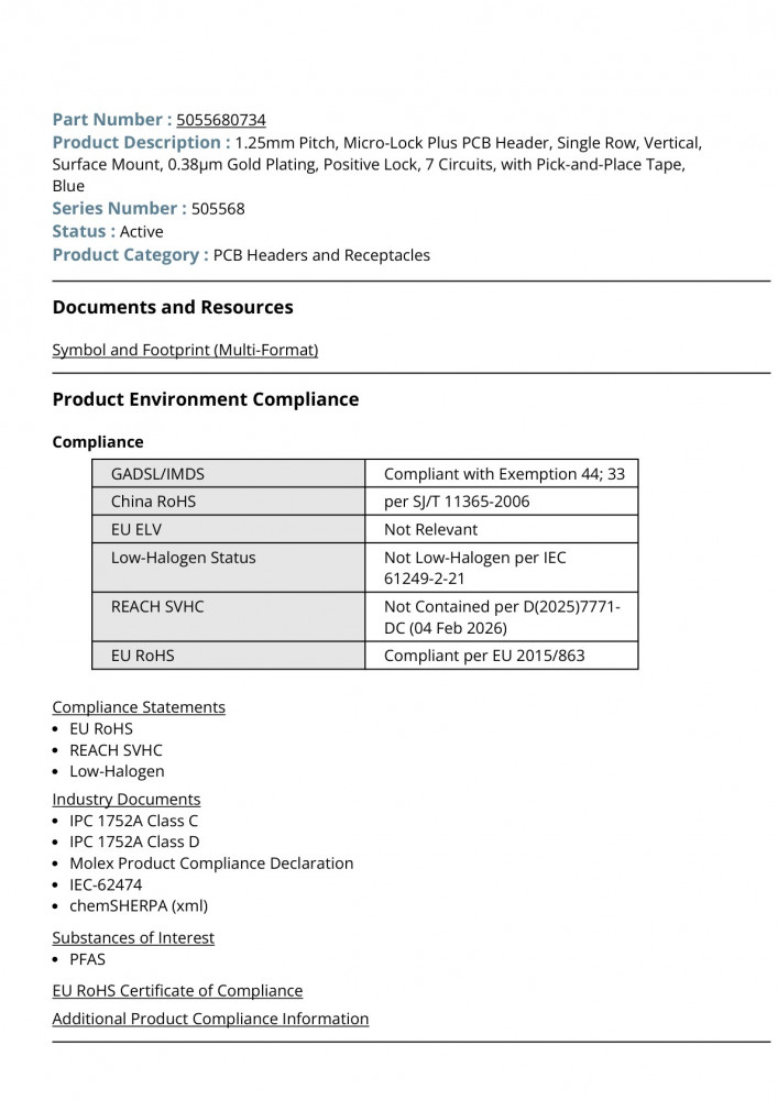 5055680734 technical document page 1