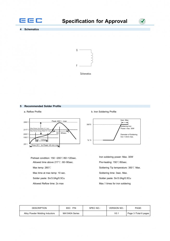 MA1040A solder profile