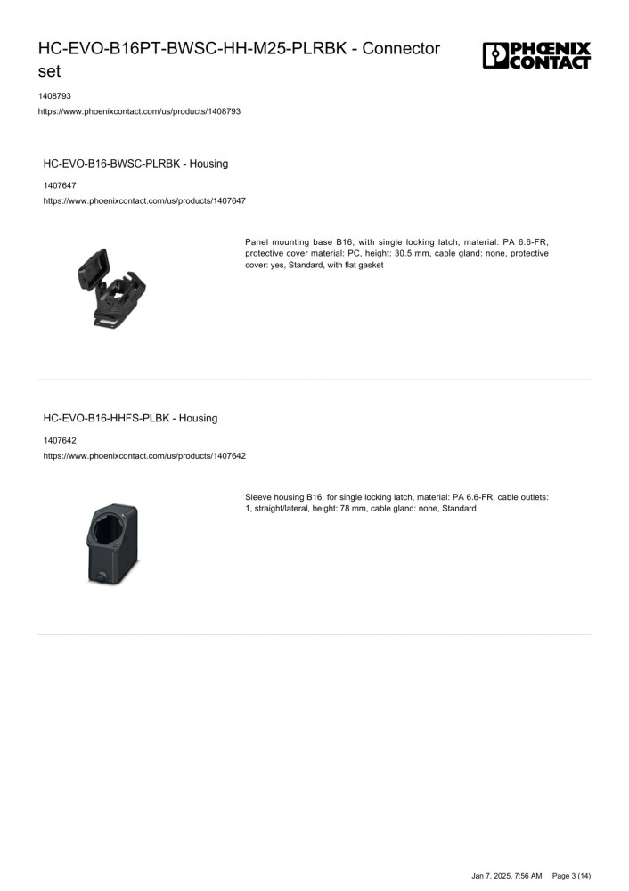Phoenix Contact 1408793 technical document page 3