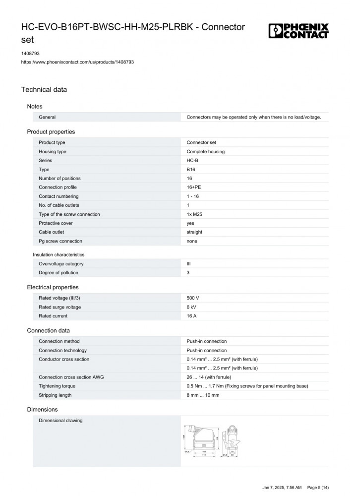 Phoenix Contact 1408793 technical document page 5