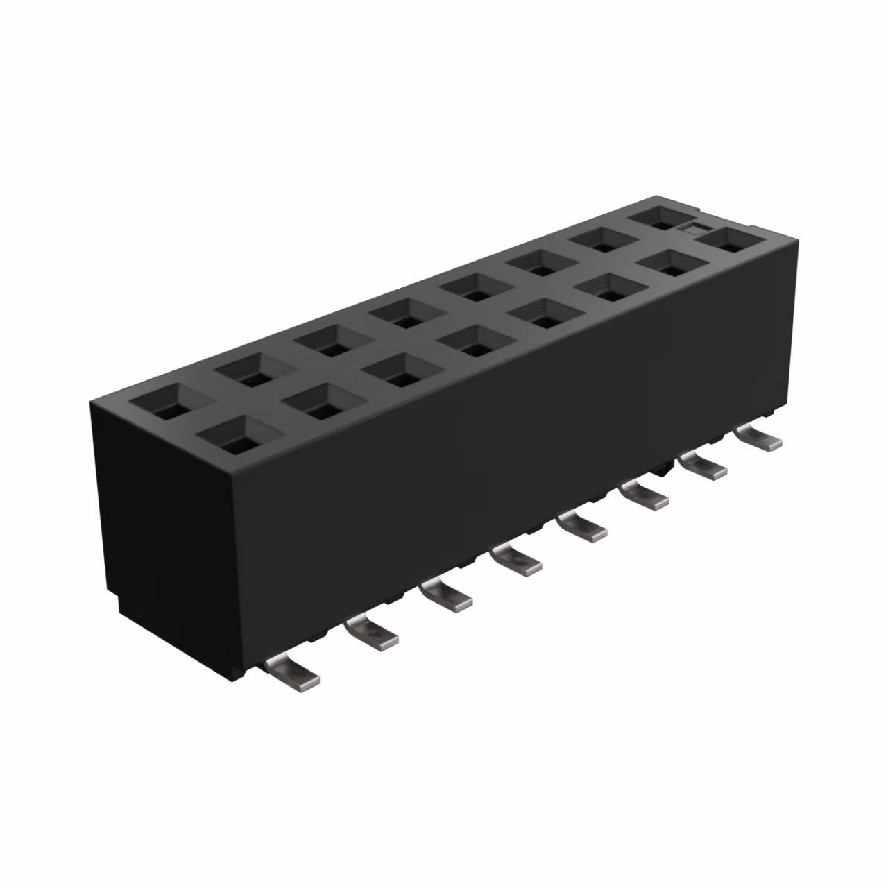 Milli-Grid Receptacle, Surface Mount, Vertical, Top Entry, with Plastic Pegs, without Cap, Tube, 2.50µm Tin (Sn) Plating, 42 Circuits, Lead-Free