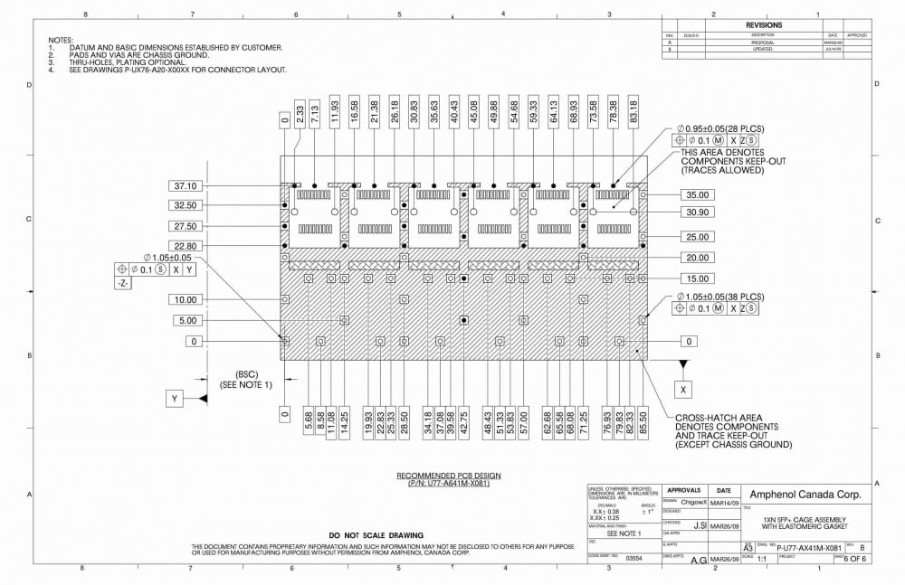 Amphenol U77-A441M-2081 technical drawing sheet 6