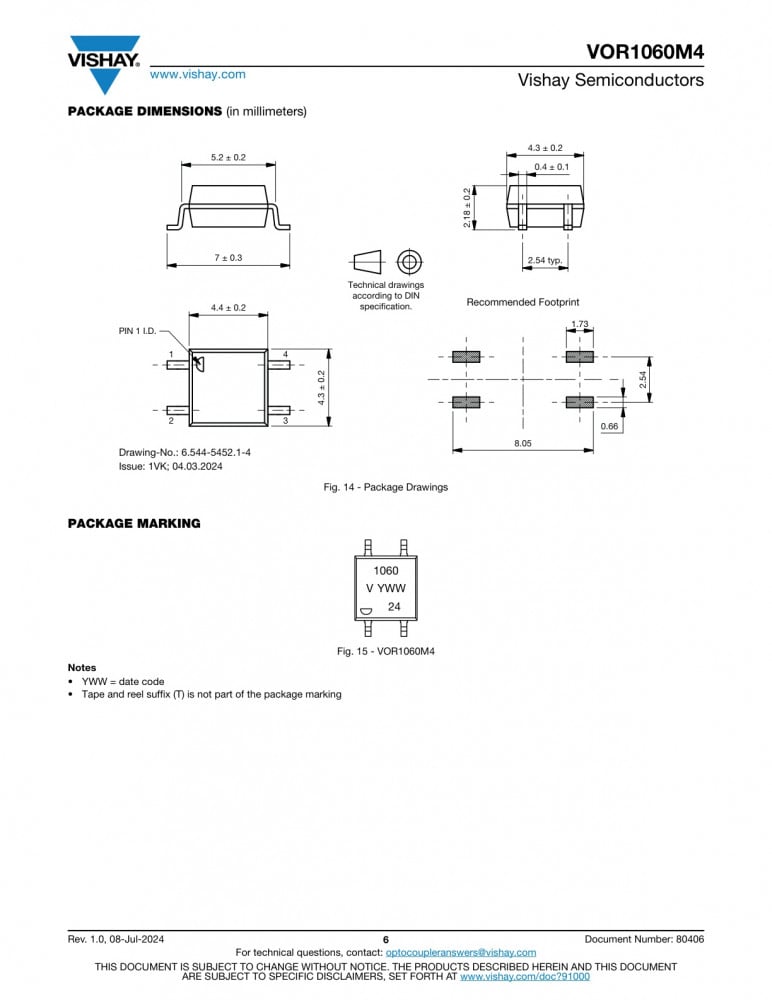 VOR1060M4T datasheet page 6
