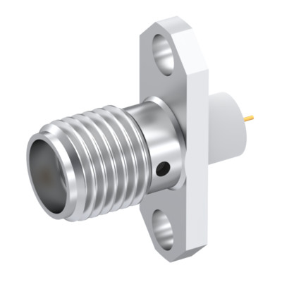 SMA / 2 HOLE FLANGE JACK RECEPTACLE WITH SHOULDER CONTACT for sale