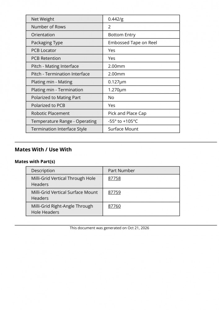 MOLEX 872632296 technical document image 3