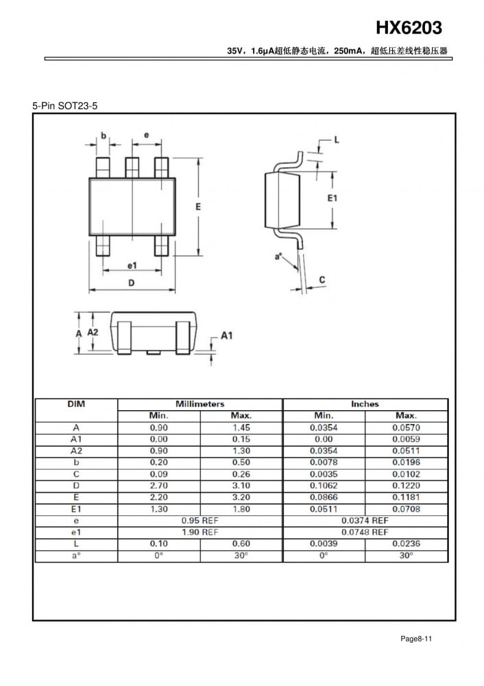 HX6203 datasheet page 8