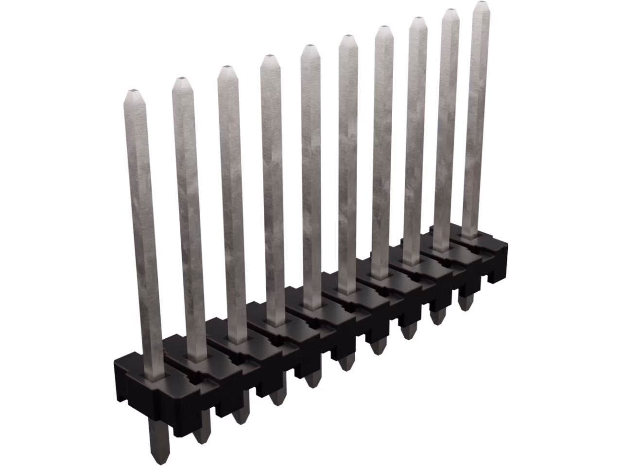 KK 396 Breakaway Header, Vertical, 10 Circuits, Matte Tin (Sn) Plating, Pin Length 28.58mm (1.125