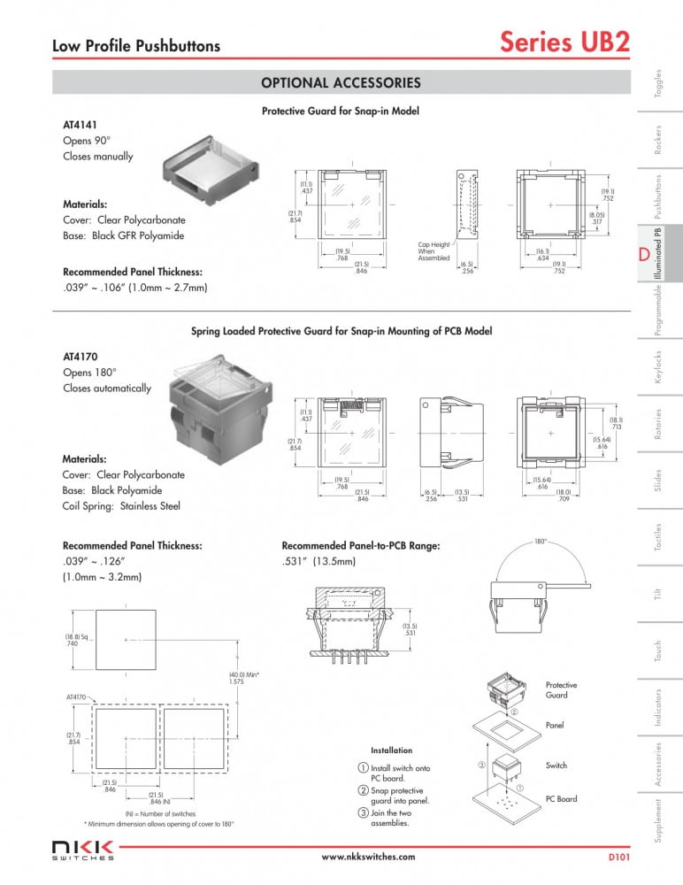 NKK UB Series technical document page 10