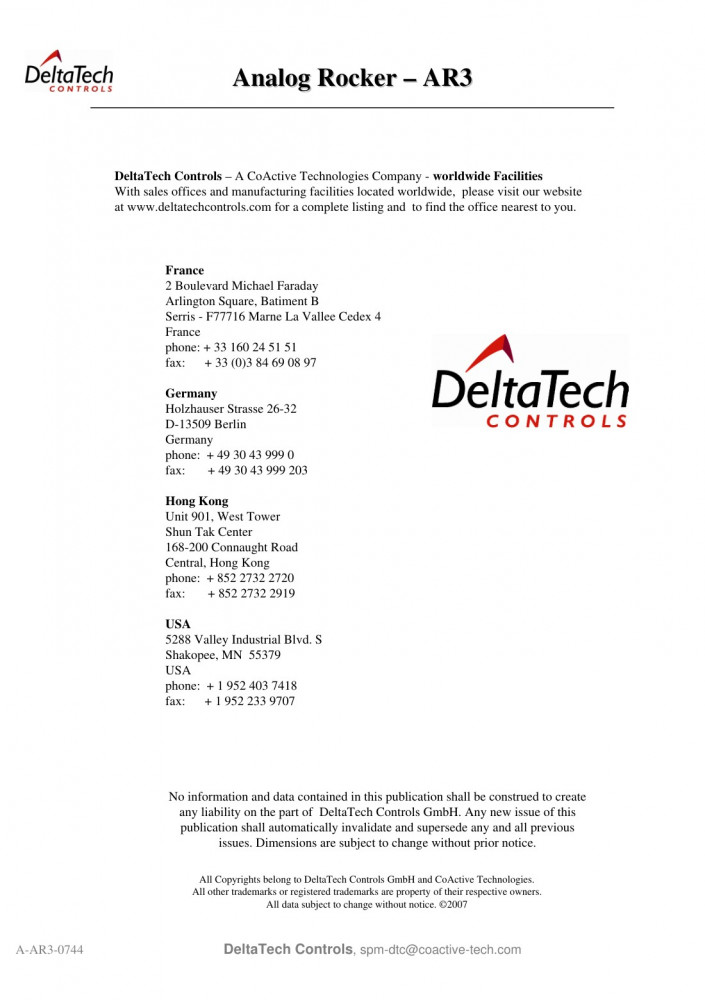 AR3S analog rocker technical document page 4