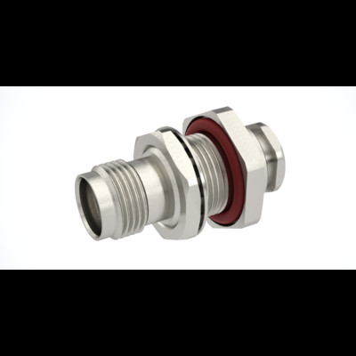 TNC / STRAIGHT BULKHEAD JACK PANEL SEAL REAR MOUNT CLAMP TYPE - CABLE .141 for sale