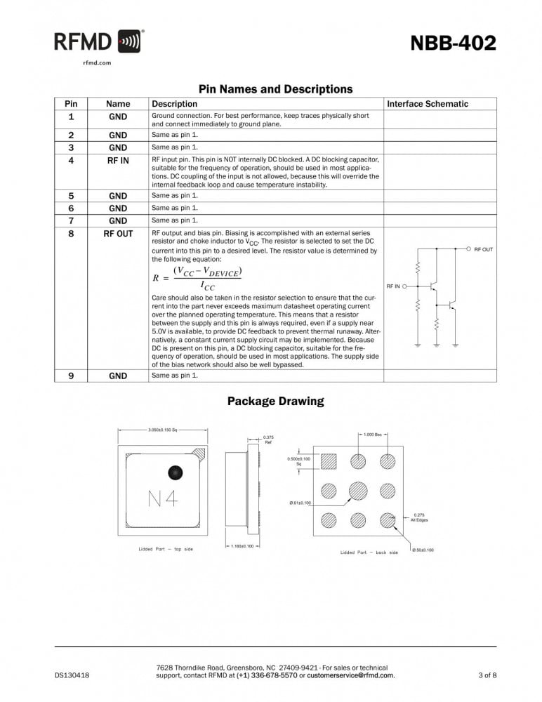 NBB-402-T1 technical document page 3