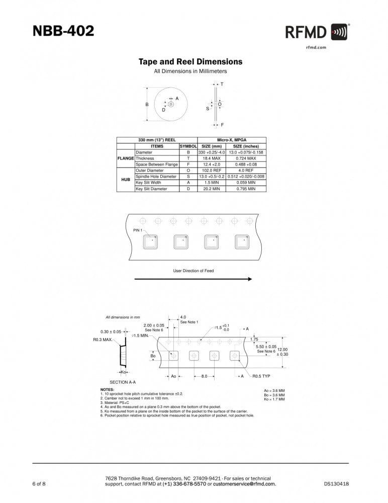 NBB-402-T1 technical document page 6