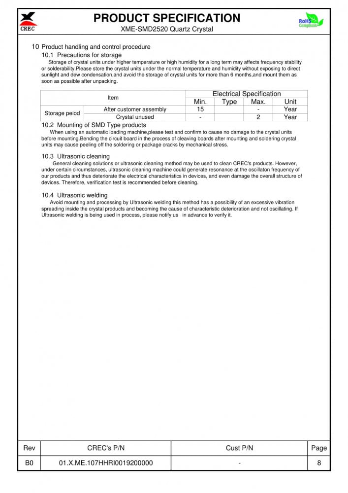 CREC handling procedure page