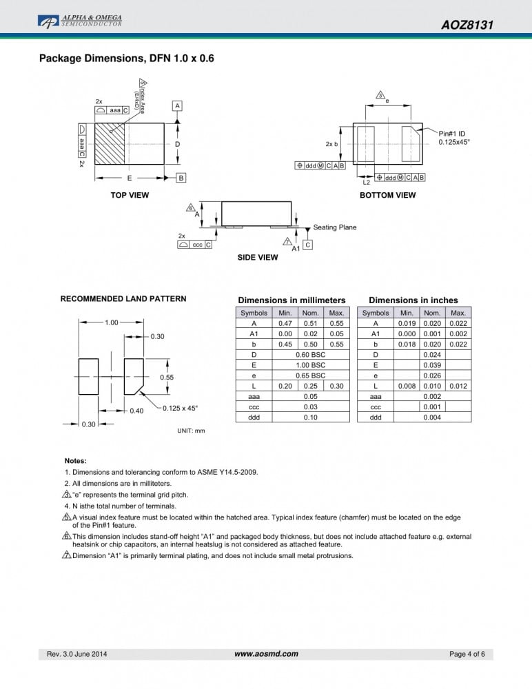 AOZ8131DI-05L datasheet page 4