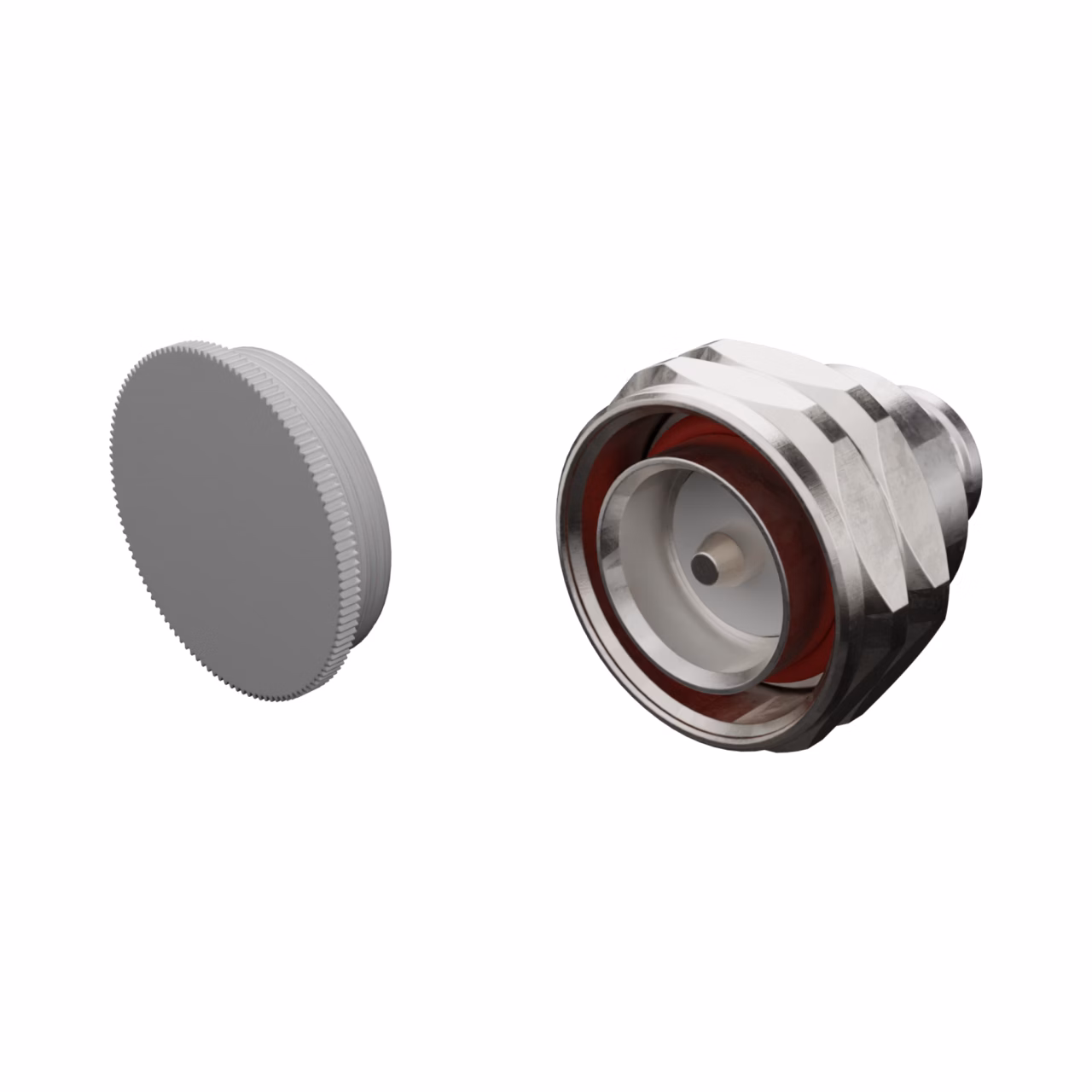 DIN 7/16 Plug, Straight, Solder, for 1/2