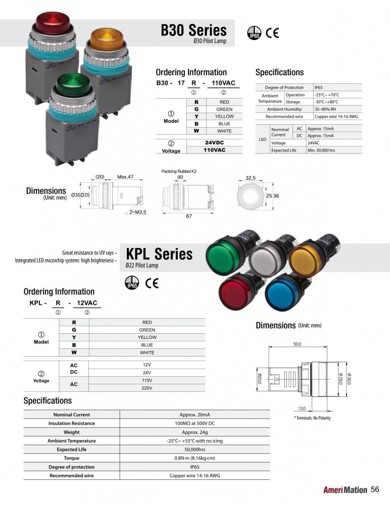 KPL Series product documentation page