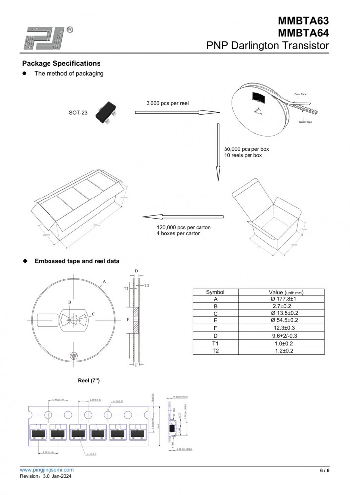 MMBTA64 product document, page 6