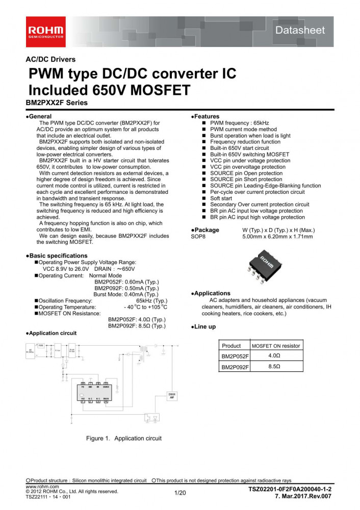 BM2P092F technical document page 1