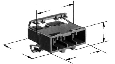 YAZAKI 7123-7821-30 Rectangular Connector Housing for sale