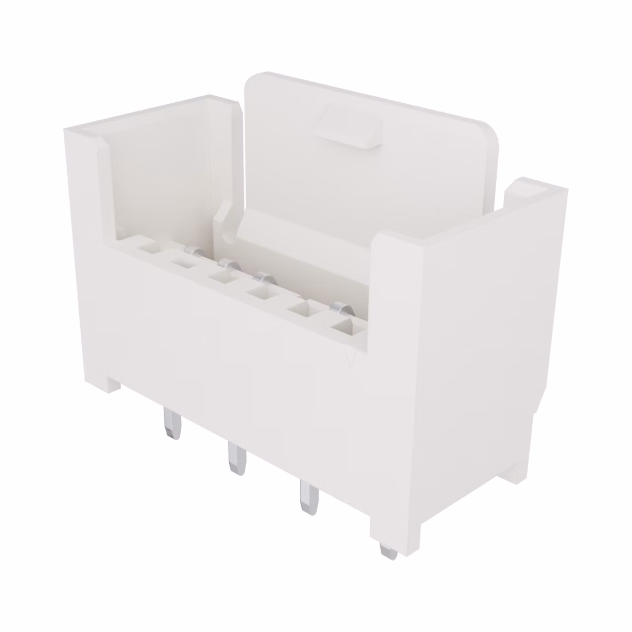 Appli-Mate RAST 2.5 Header, Vertical, 7 Circuits, Tin (Sn) Plating, Glow-Wire Capable, Positioning Keys A and F Blocked, Circuit 4 Voided, with Latch, Natural for sale