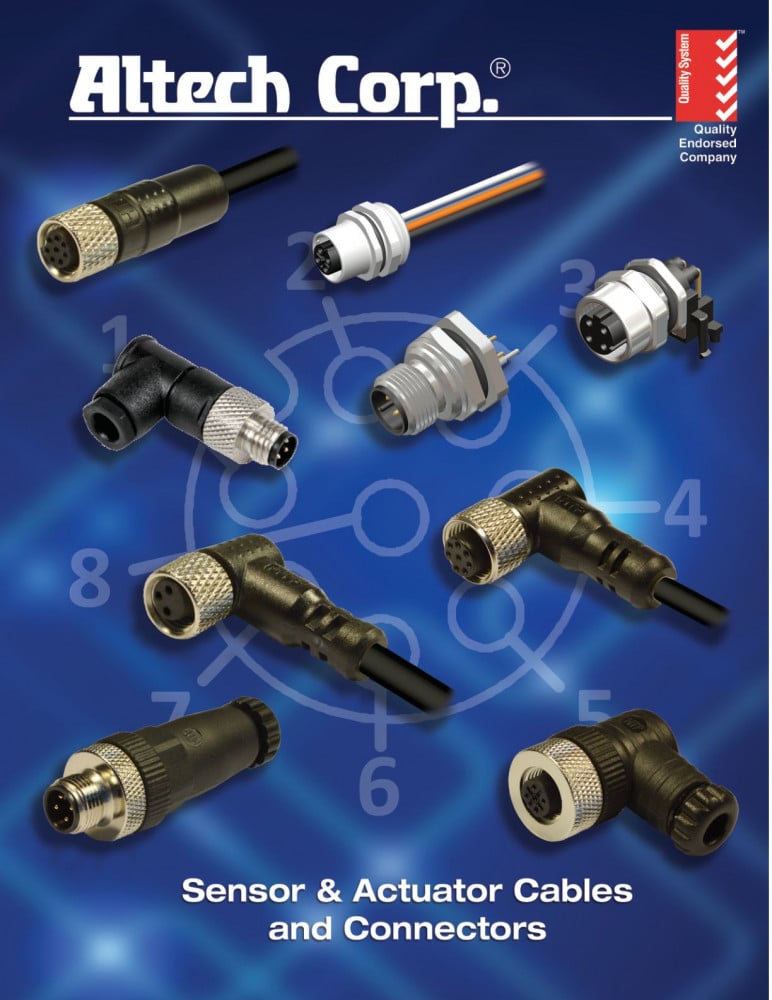 Altech sensor and actuator connector documentation page 1